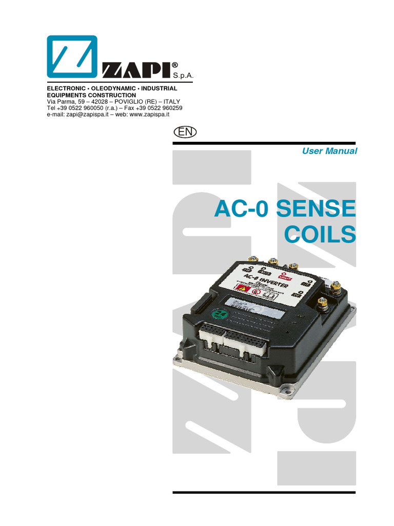 Zapi Ac0 Manual 092004 en | PDF | Electric Motor | Power Inverter