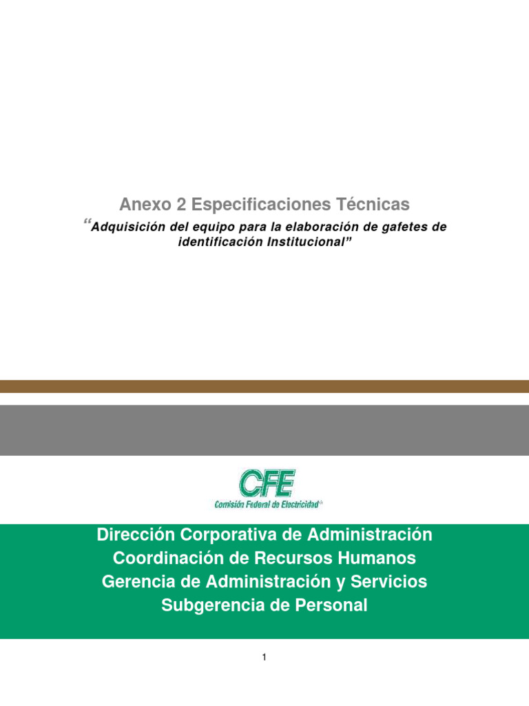 Anexo 2 Especificaciones Técnicas | PDF | USB | Windows 10