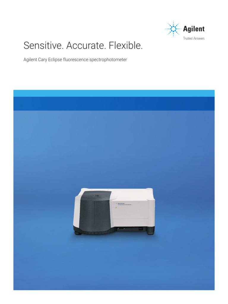 Agilent Cary Eclipse Spectrophotometer | PDF