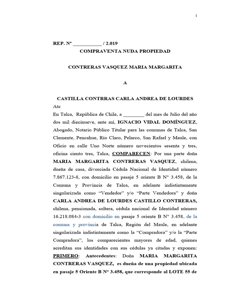 Cvta Nuda Propiedad | PDF | Propiedad | Ley de Propiedad