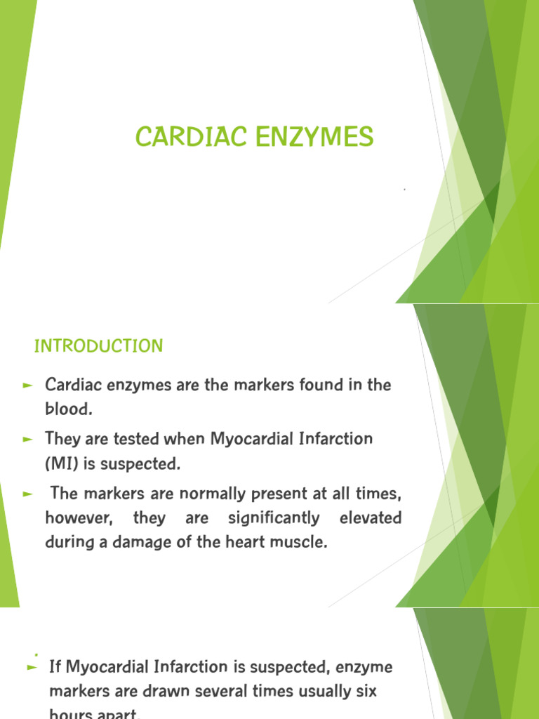 CARDIAC ENZYMES | PDF | Lactate Dehydrogenase | Biochemistry