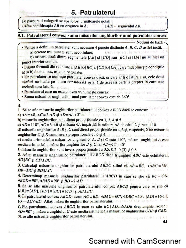 Patrulatere Cls 7 | PDF
