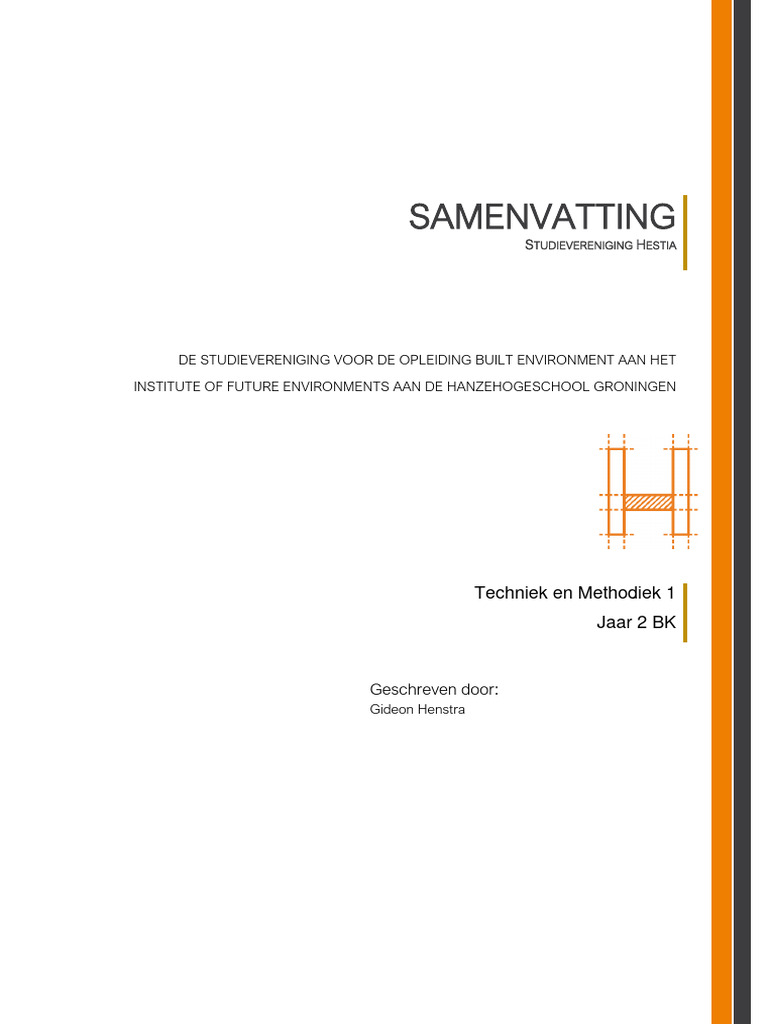Techniek en Methodiek 1 BK | PDF