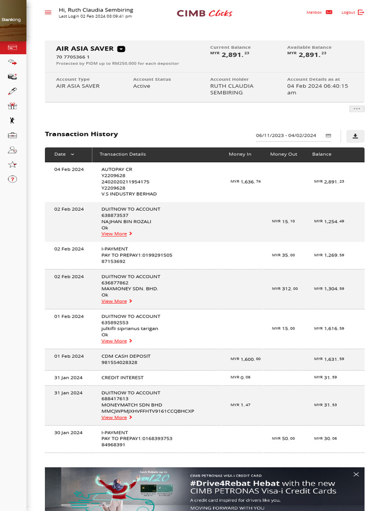 CIMB Clicks 2 | PDF | Money | Investing