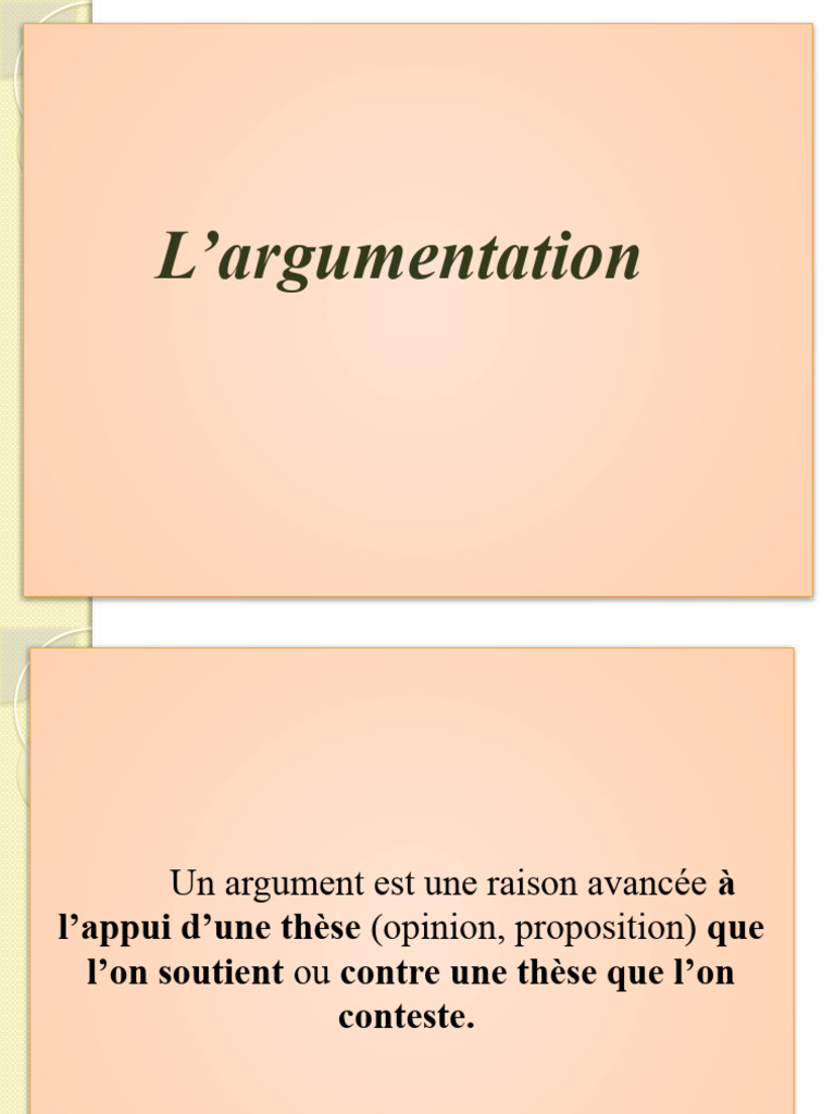 Argumentation | PDF | Métaphore | Argumentation