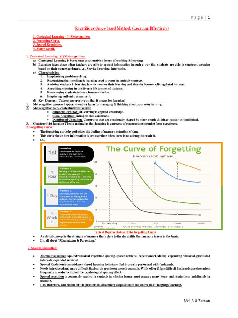 Scientific Evidence Based Method (Learning Effectively) | PDF ...