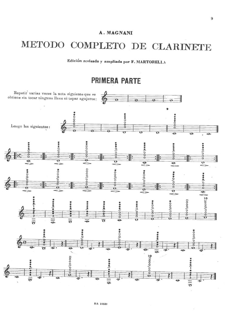 Metodo Clarinete | PDF