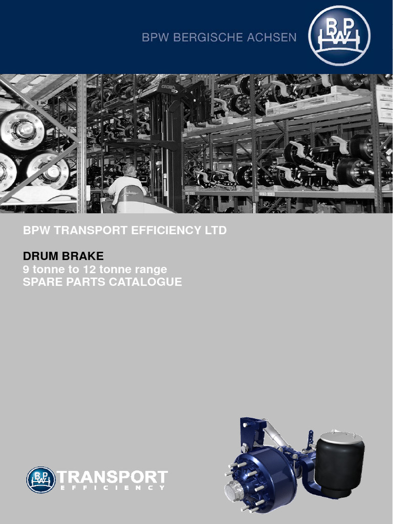BPW Drum Brake Parts Catalogue 2014 | PDF | Bearing (Mechanical) | Axle