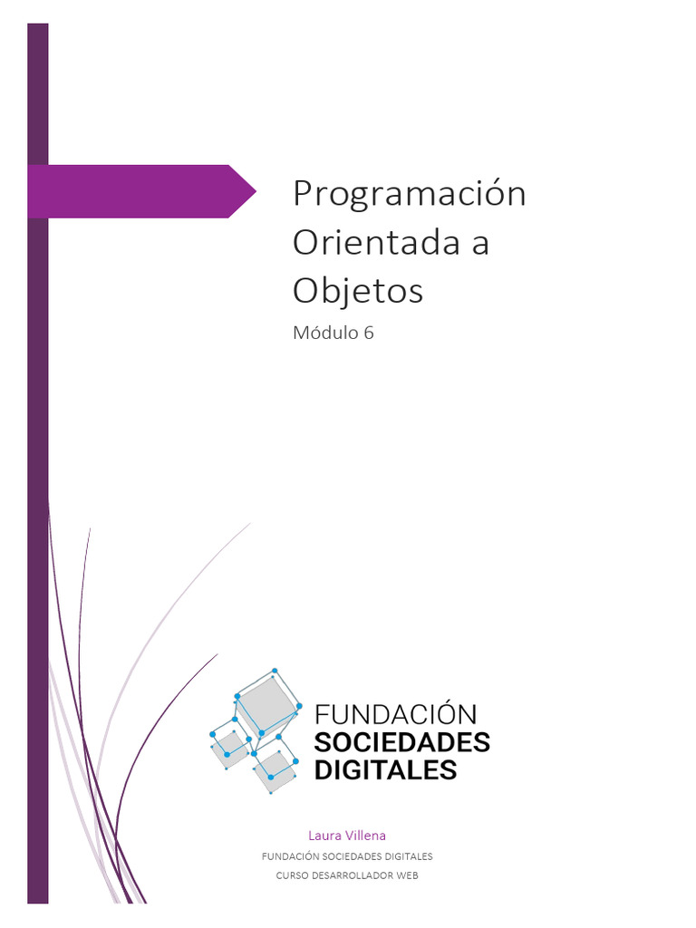Módulo 6 Programación Orientada A Objetos Pdf Objeto Informática