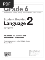 EQAO Grade 6 Math Assessment Guide | PDF | Curriculum | Knowledge