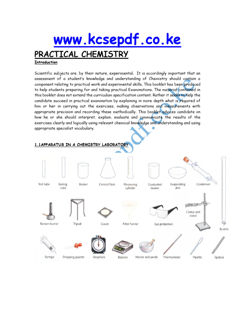 Practical Chemistry Guide | PDF | Titration | Chemistry