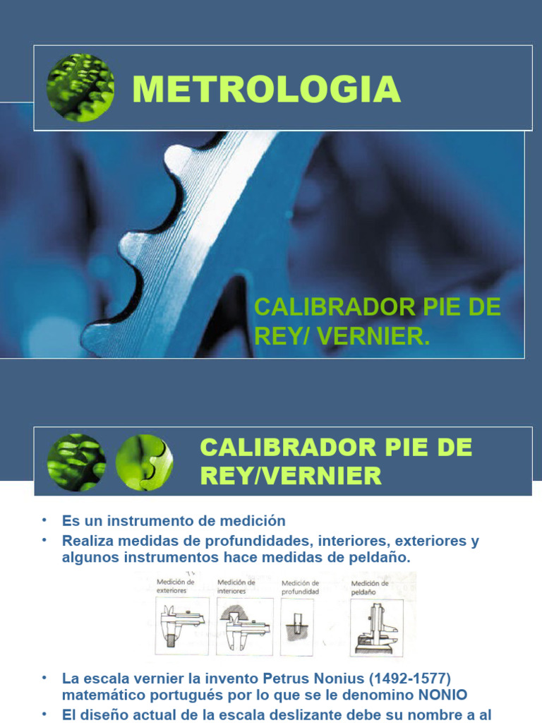 Pie de Rey | PDF | Longitud | Metrología