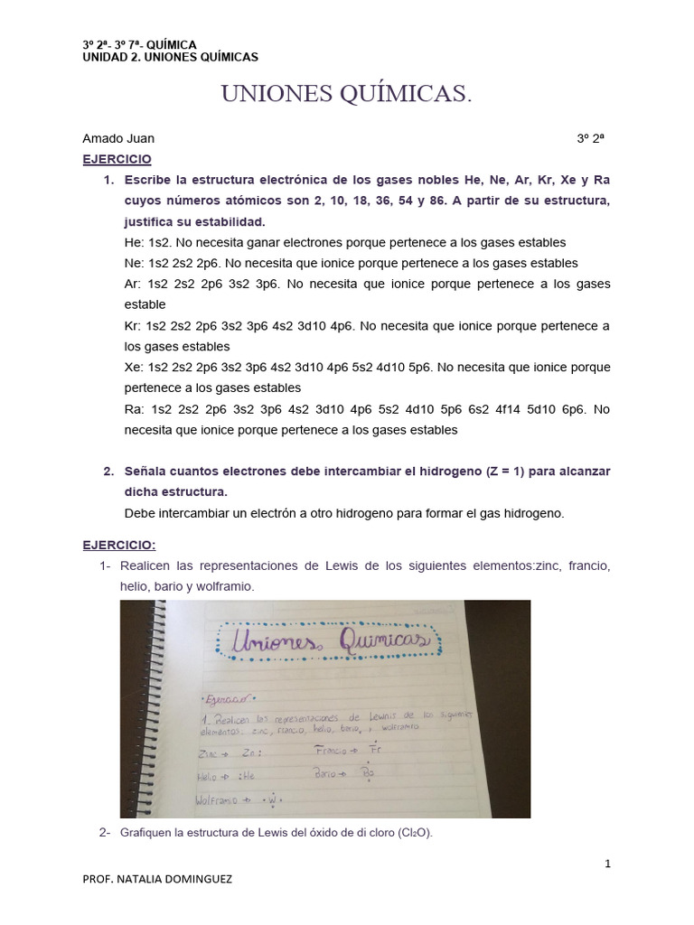 Uniones Quimicas | PDF