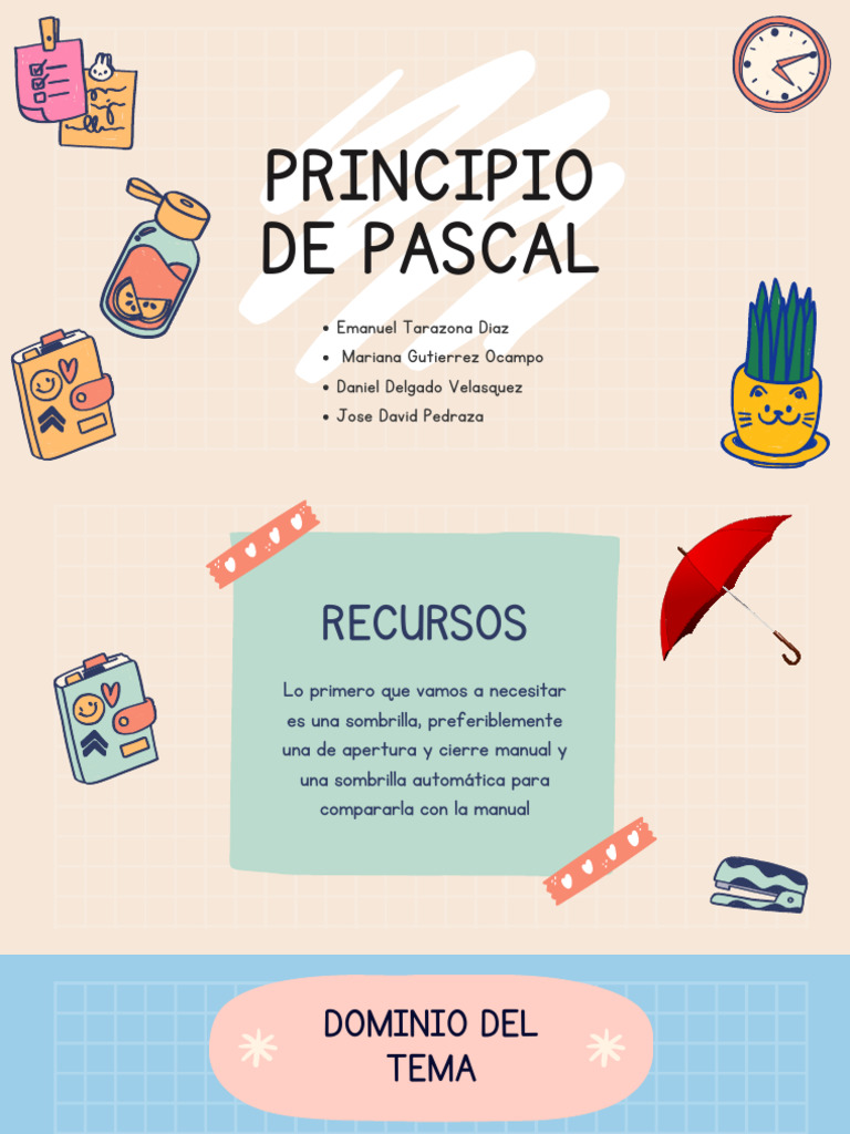 Presentación Principio de Pascal | PDF