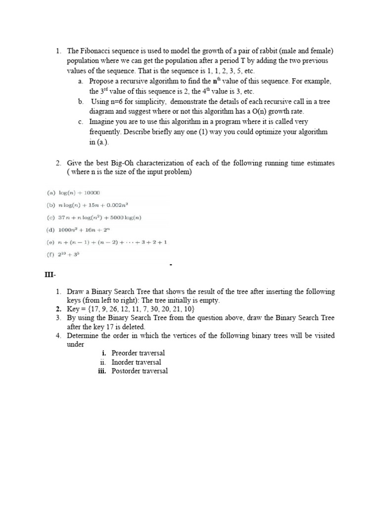 Tutorial Sheet 1 - SIT 433 | PDF | Discrete Mathematics | Mathematical ...