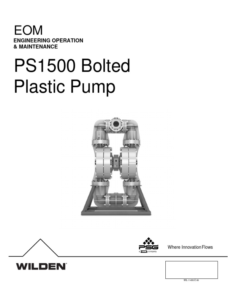 WILDEN Ps1500-Plastic-Eom | PDF | Pump | Valve