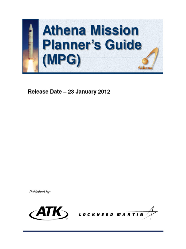 Athena MPG 01-23-12 | PDF | Orbital Maneuver | Launch Vehicle