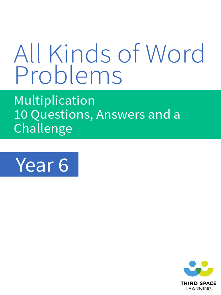 Year 6 Multiplication Word Problems | PDF | Multiplication | Prime Number