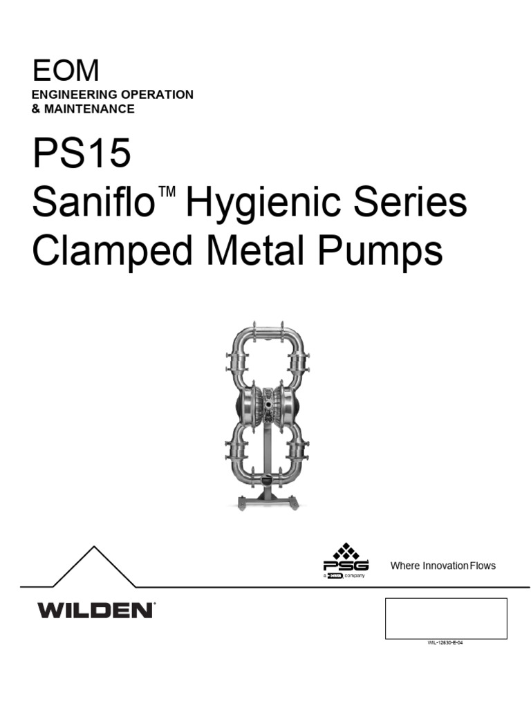 Ps15 Metal Saniflo Hygienic Eom | PDF | Pump | Valve