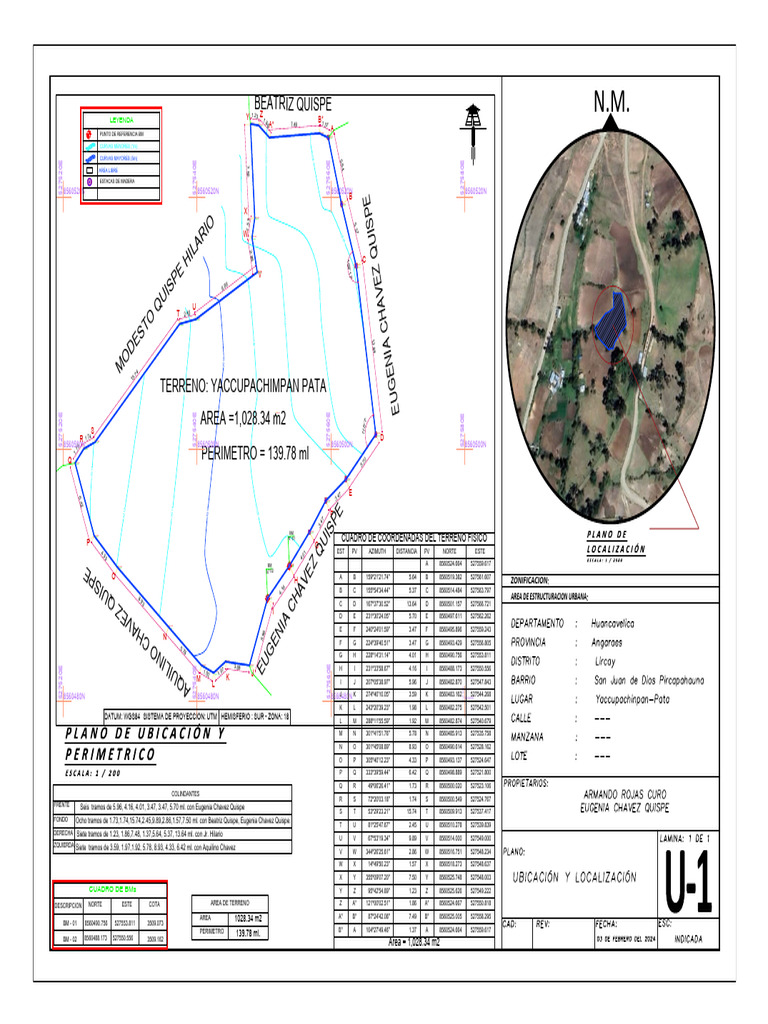 01 PLANO TERRENO PIRCAPAHUANA MARIN-Layout1 | PDF