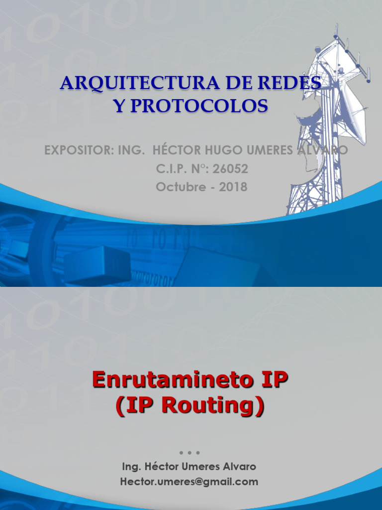 Enrutamiento Ip | PDF | Enrutador (Computación) | Enrutamiento