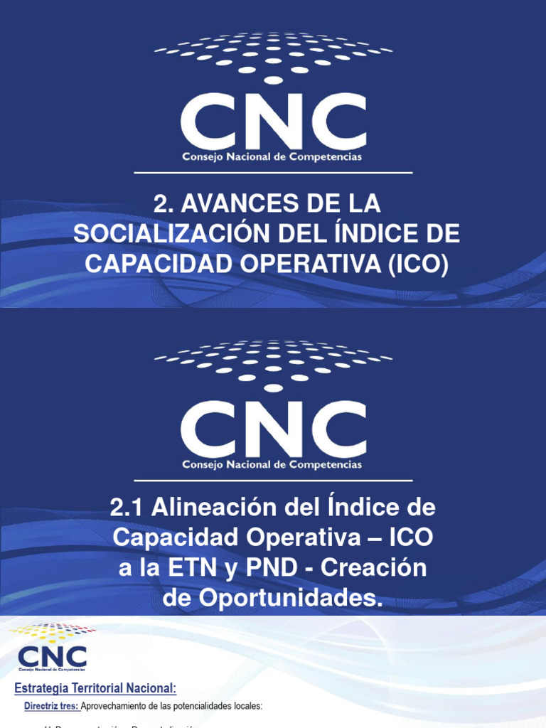 Indice de Capacidad Operativa (ICO) | PDF