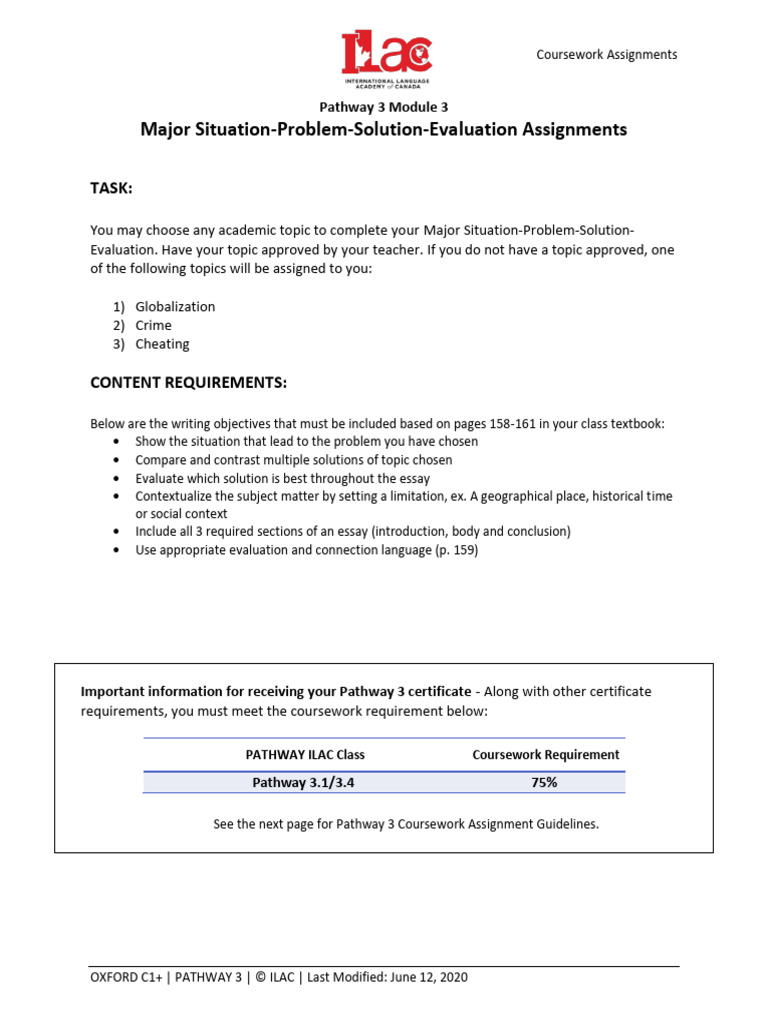 Assignment - Writing - Module 3 | PDF | Essays | Citation