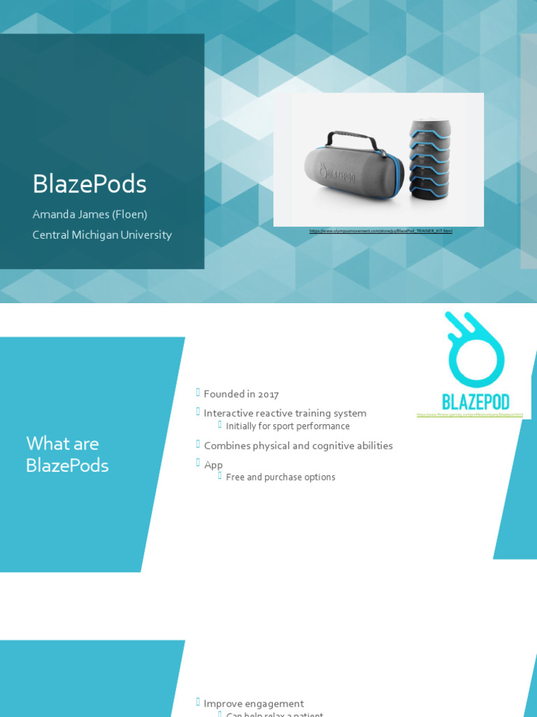 BlazePods: Interactive Training System | PDF | Mental Chronometry | Cognition