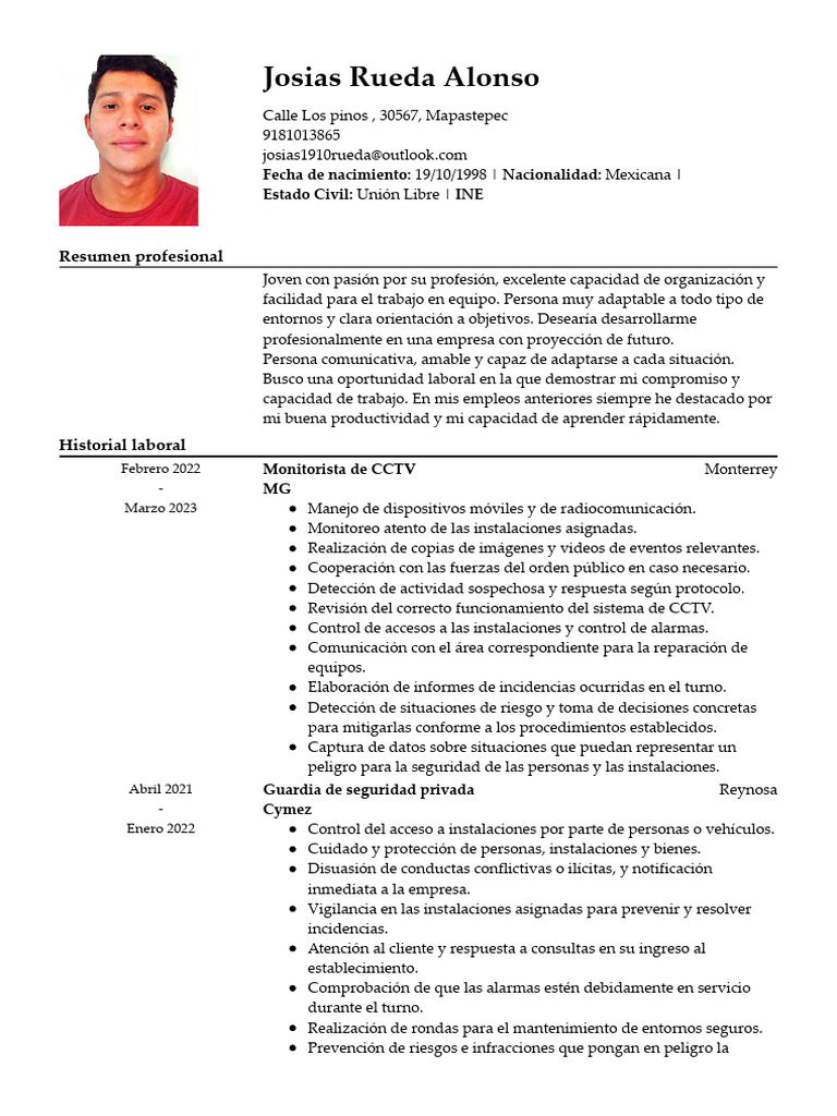 CV_2 | PDF | Circuito cerrado de televisión