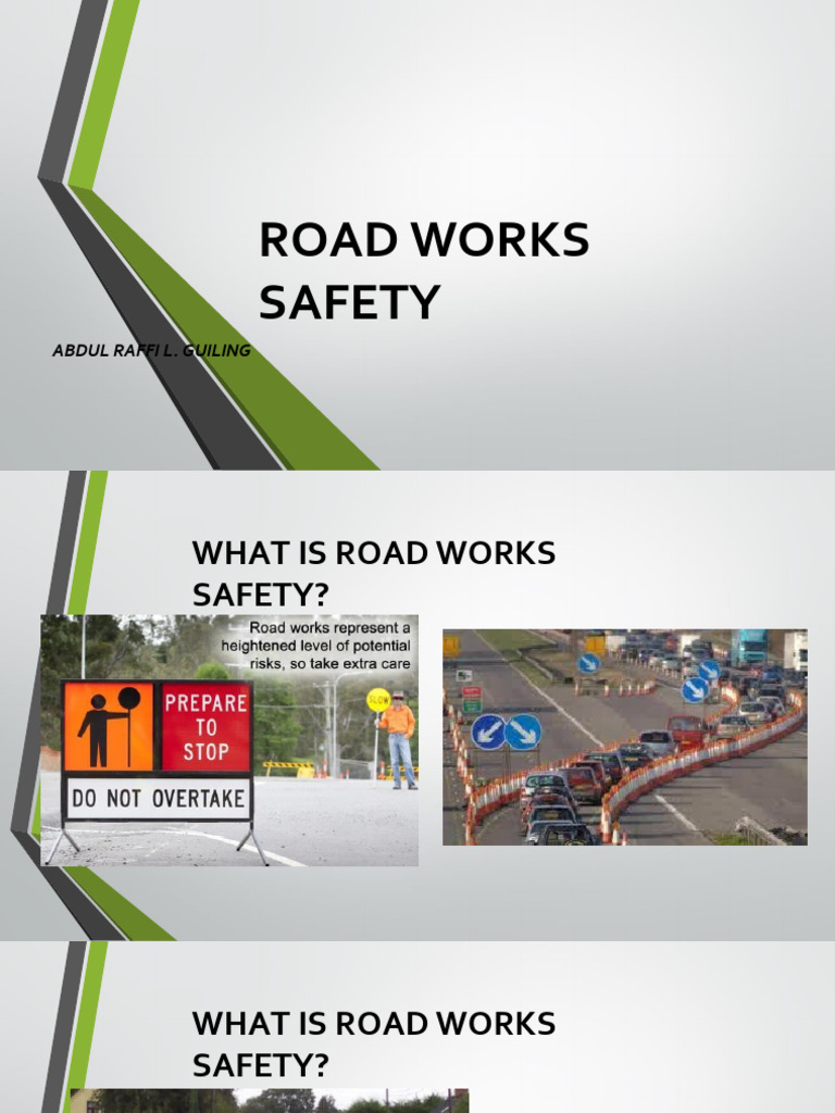 Road Works Safety | PDF | Traffic | Road