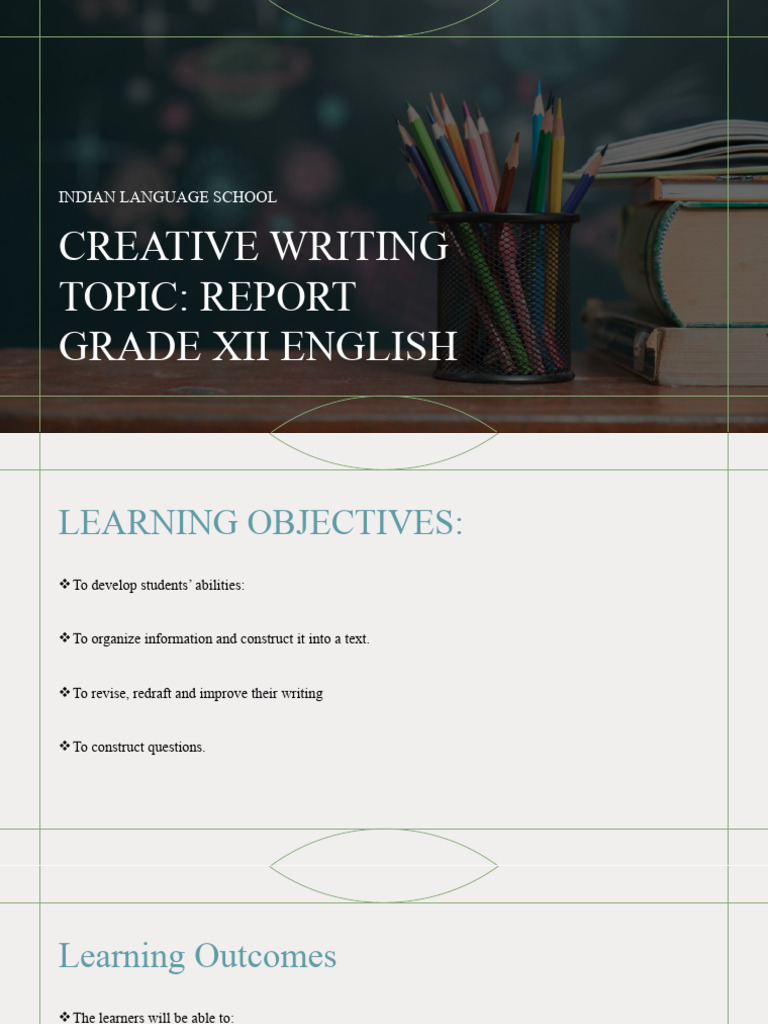 Report Writing Grade XII | PDF | Learning | Information