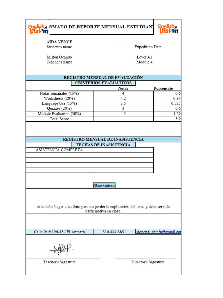 2nd Reporte de Notas A1 Modulo 4 - Group 5 | PDF | Idiomas del Reino Unido