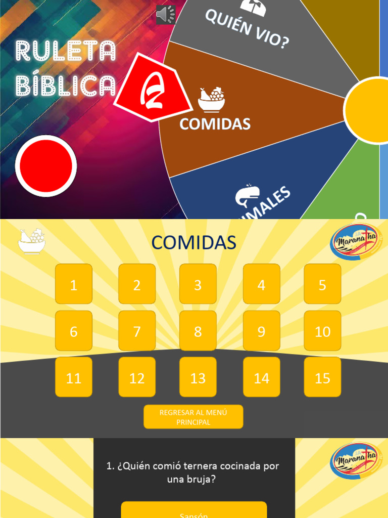 Ruleta Biblica | Descargar gratis PDF | Jesús | Moisés