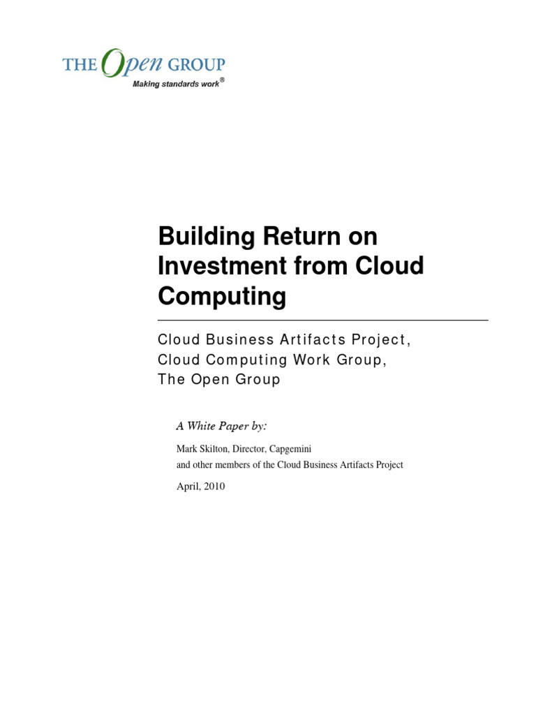 Whitepaper 16611449092 | PDF | Cloud Computing | Cost Of Capital