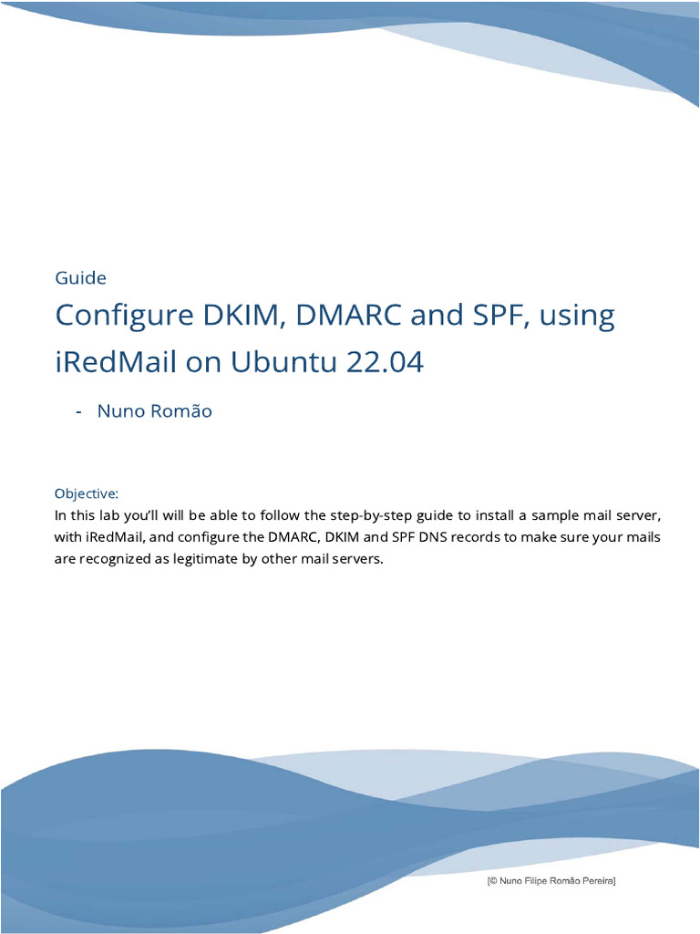 Configure DKIM, DMARC and SPF Using iRedMail | PDF