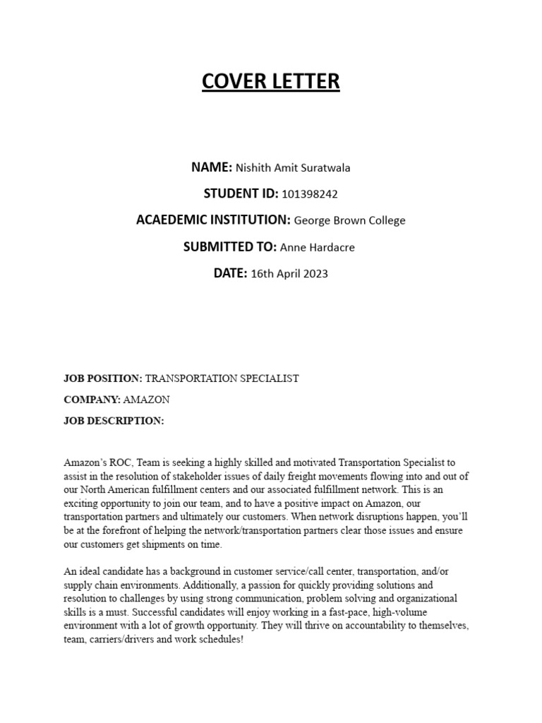 CPD Cover Letter | PDF | Economies | Business