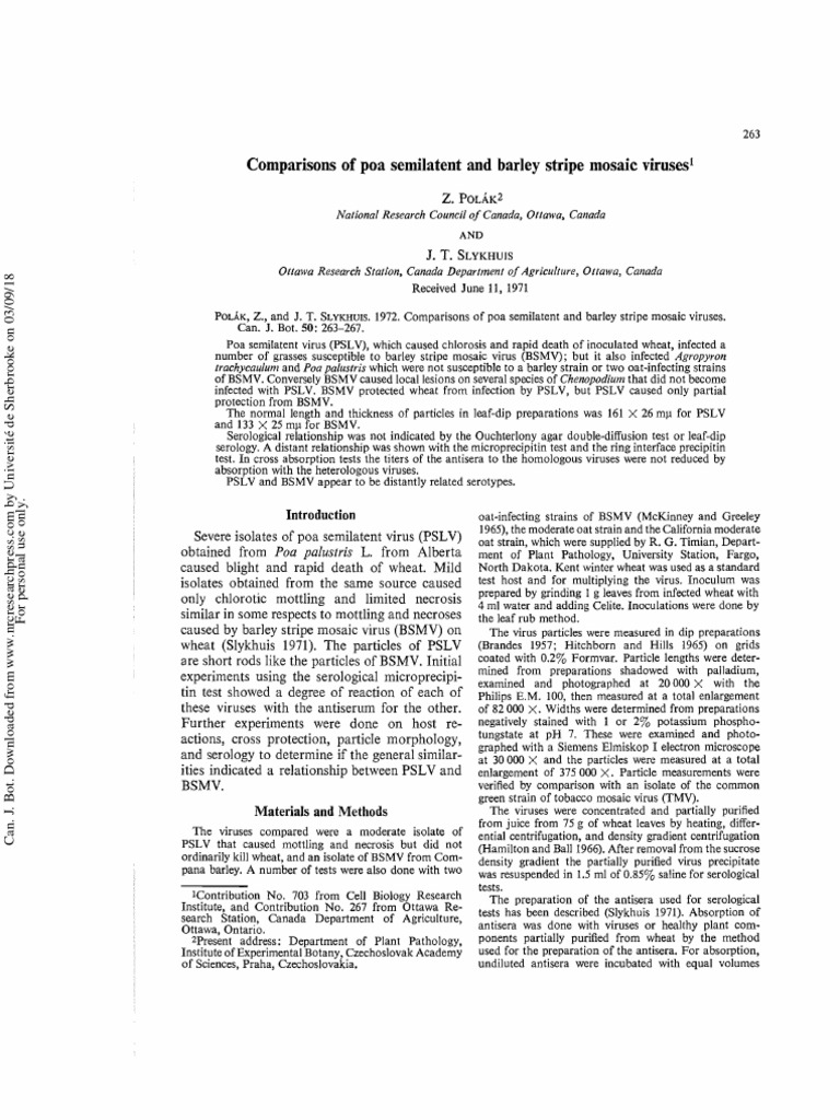 10.1139@b72-036 | PDF | Infection | Virus