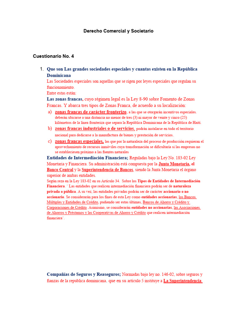 Cuestionarios No.4 | PDF | Seguro | Reaseguro