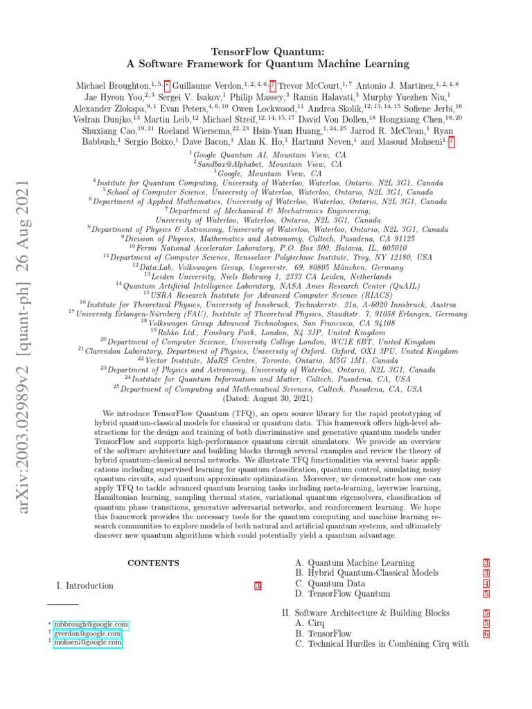 Tensor Quantum | PDF | Artificial Neural Network | Quantum Computing