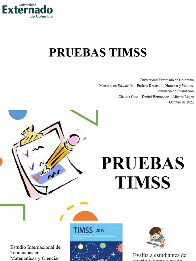 Pruebas Timss | PDF | Evaluación | Plan de estudios