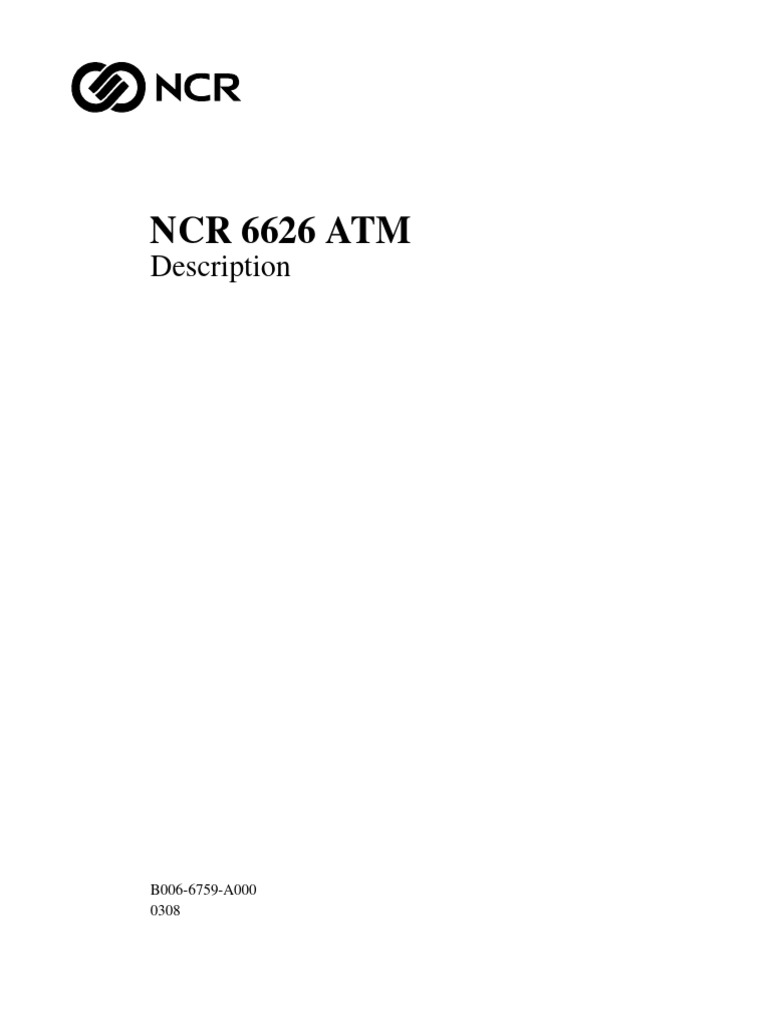6626 Describtion | Download Free PDF | Automated Teller Machine ...