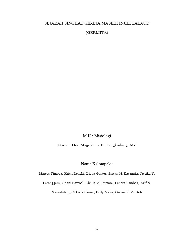 Sejarah Germita | PDF