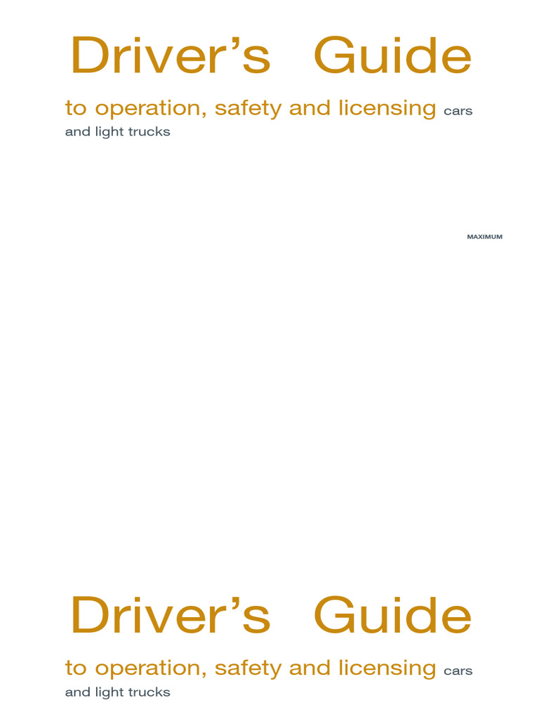 Trans Drivers Guide Cars Light Trucks 2021 01 | PDF | Driver's License ...