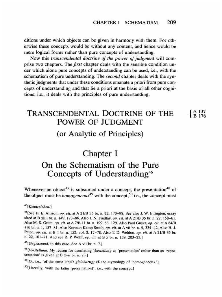 Kant, Critique of Pure Reason, Schematism | PDF | Cognitive Science ...