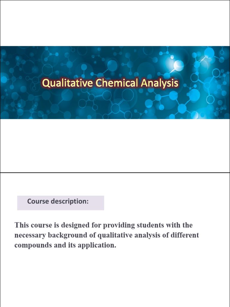 المحاضرة الاولى العيسى | Download Free PDF | Analytical Chemistry ...