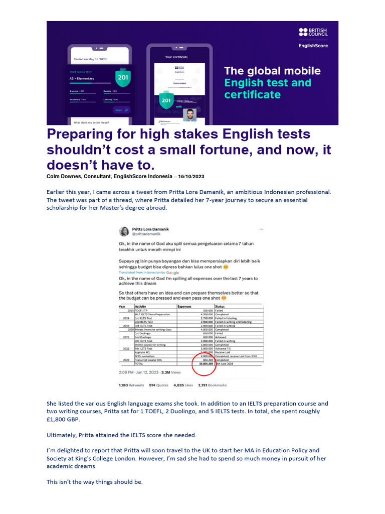 How To Improve Your English Proficiency - CD - 161023 | PDF ...