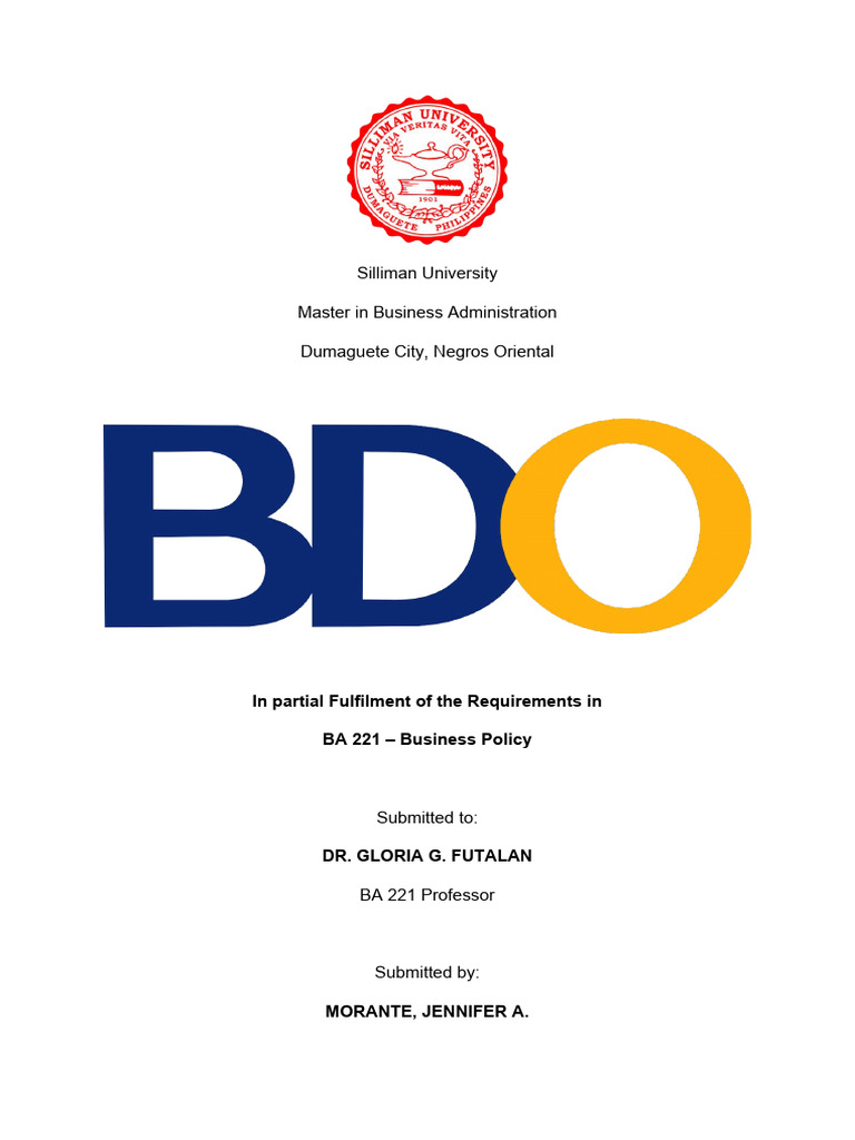 BDO-Strategic Plan | Download Free PDF | Business | Economies