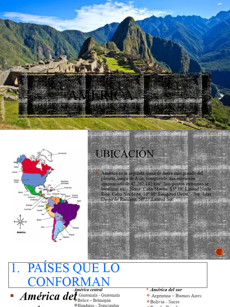 2.1 América | PDF | Américas | América del Sur