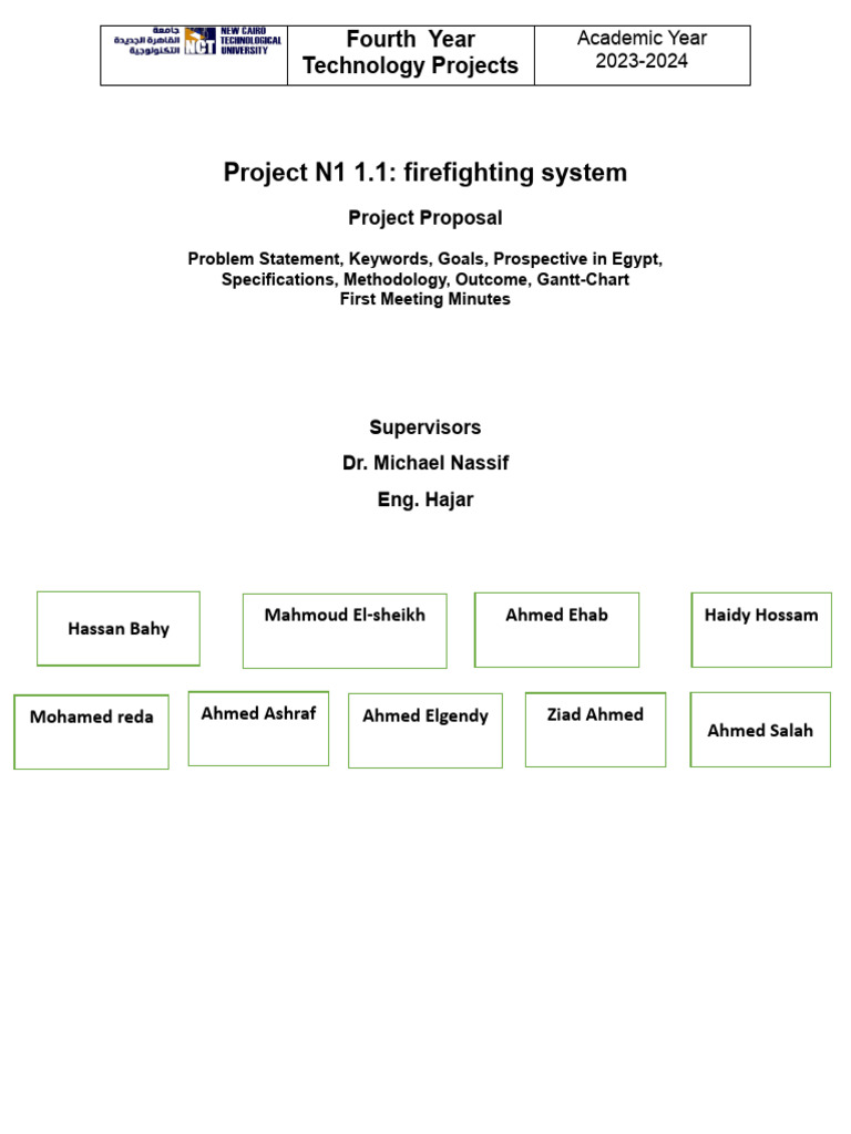 Firefighting System Proposal Pdf Fire Safety Firefighting