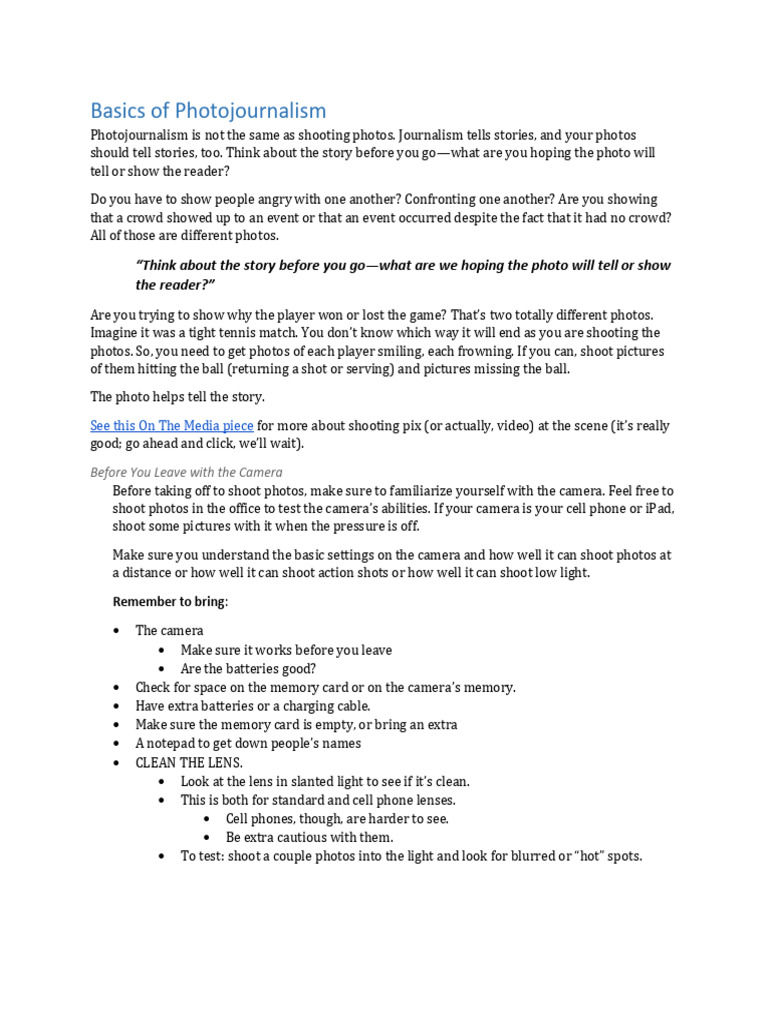 Basics of Photojourn | PDF | Camera | Flash (Photography)